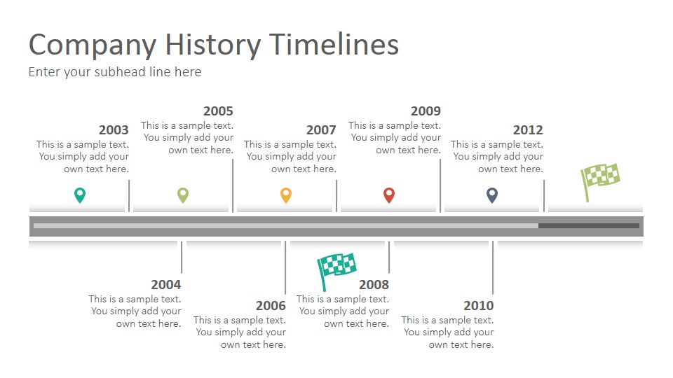 Company History Timelines Diagrams Google Slides Presentation Template ...