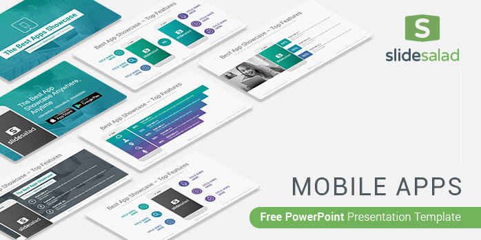 Mobile Apps Free PowerPoint Presentation Template - SlideSalad Mobile Apps Free PowerPoint Presentation Template - SlideSalad