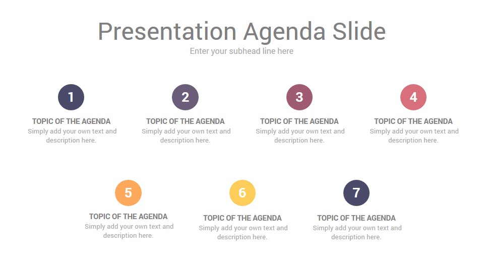 Agenda Diagrams Google Slides Presentation Template - SlideSalad