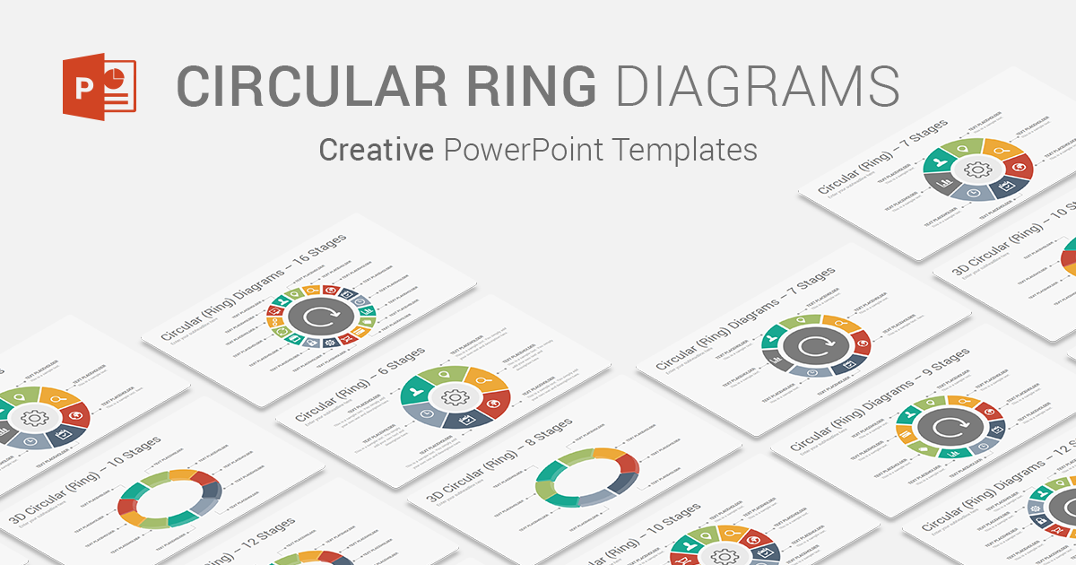 Circular Ring Diagrams PowerPoint Template Designs - SlideSalad