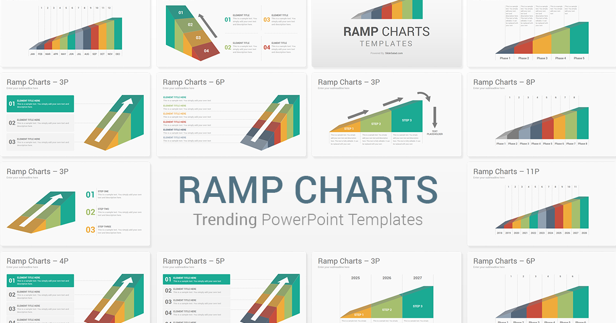 Ramp Charts PowerPoint Template Designs - SlideSalad