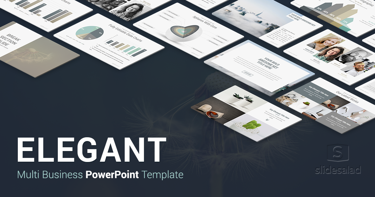Elegant PowerPoint Template Designs - SlideSalad