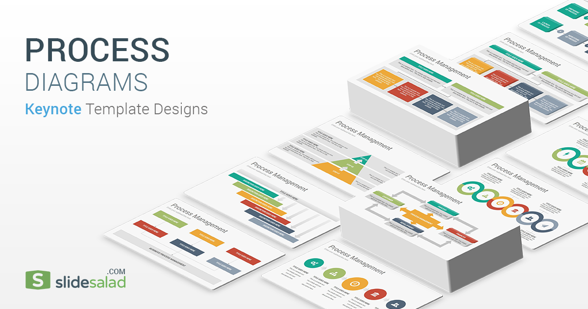 Process Diagrams Keynote Template - SlideSalad