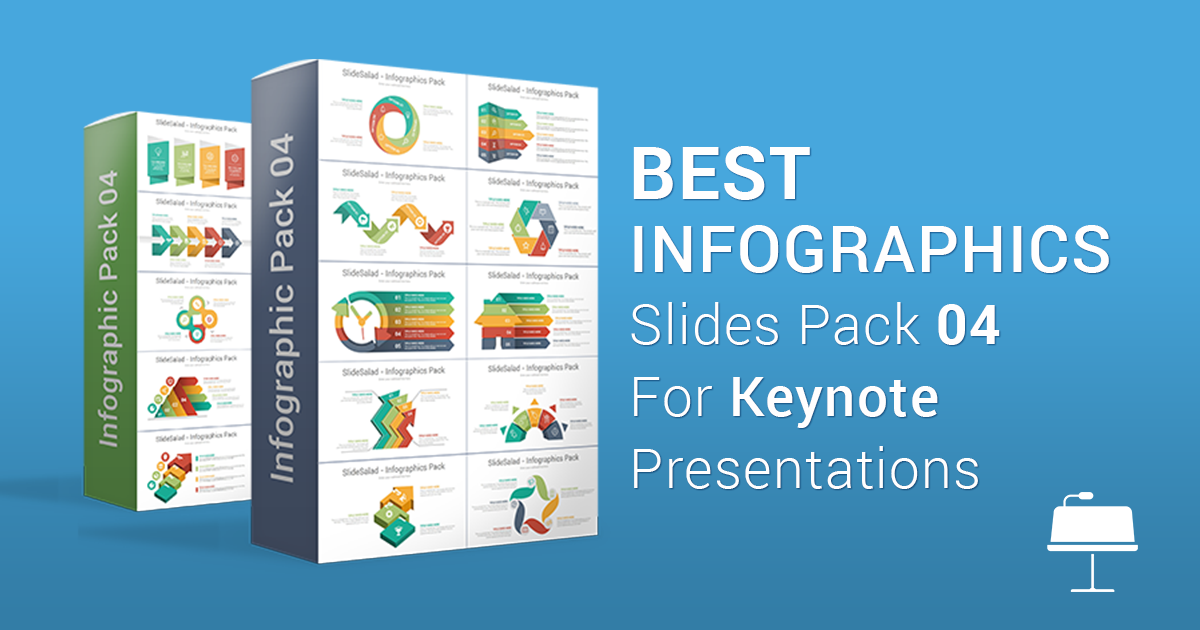 Infographics Lab Keynote Template Designs Pack 04 - SlideSalad