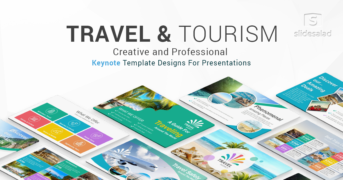 Travel and Tourism Keynote Presentation Template - SlideSalad
