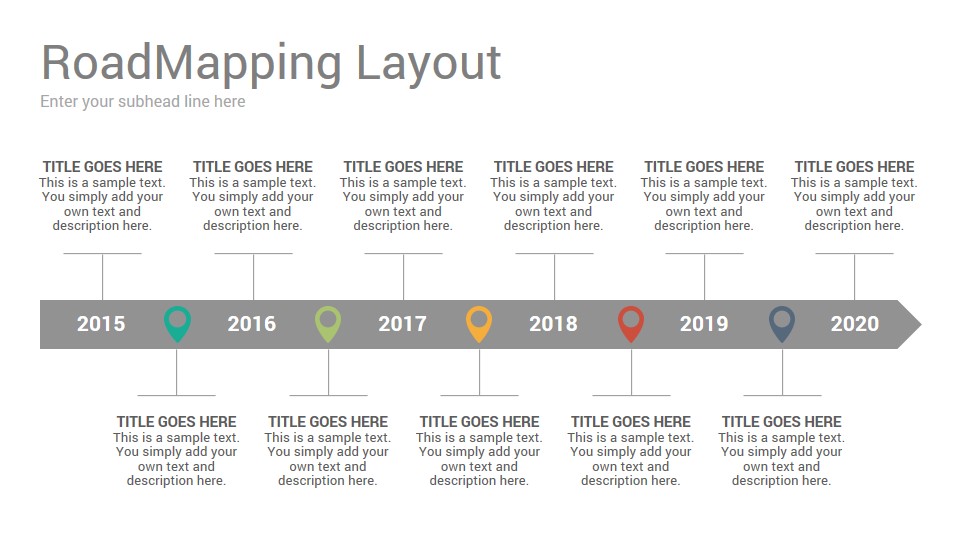 Road Mapping Diagrams Keynote Template - SlideSalad