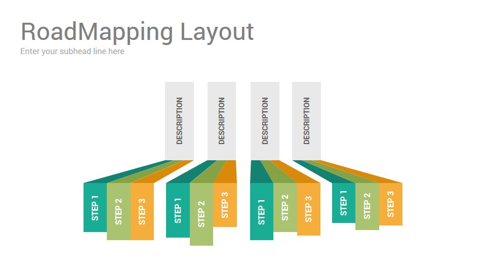 Road Mapping Diagrams Keynote Template - SlideSalad
