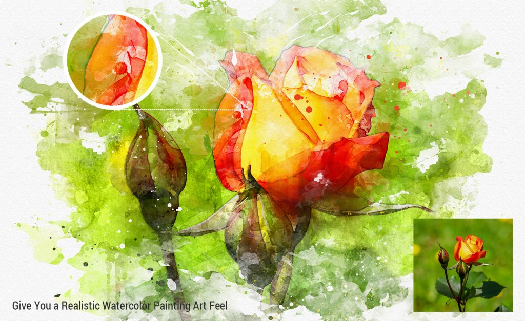 how to draw watercolor flowers in photoshop