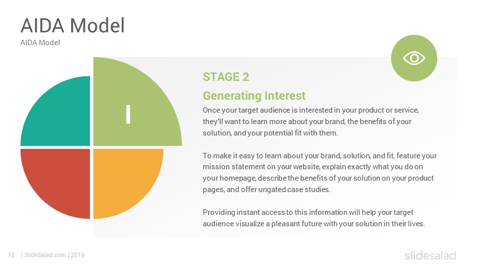 AIDA Model PowerPoint Templates Diagrams - SlideSalad