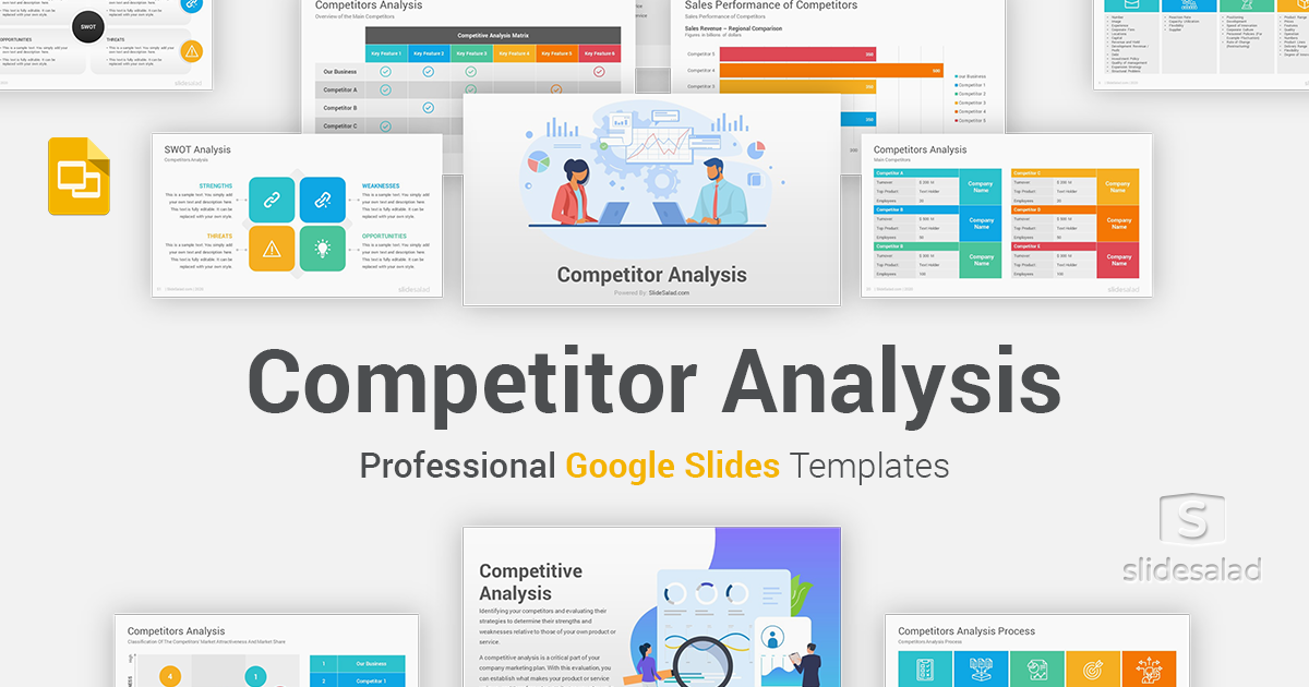 Competitor Analysis Google Slides Template - SlideSalad