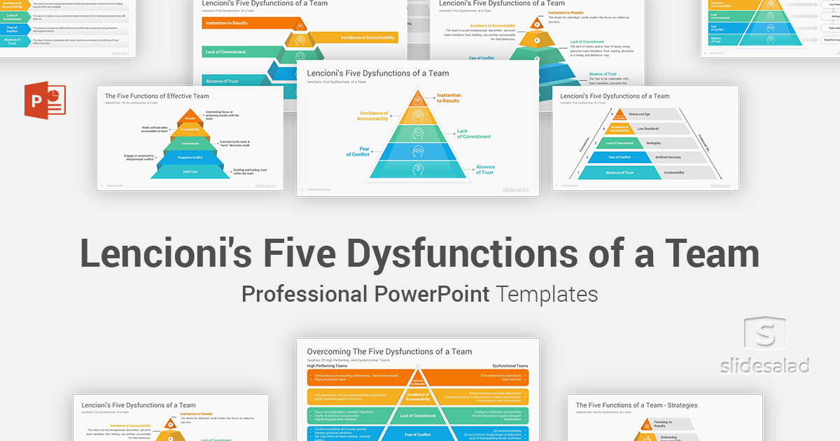 Lencionis Five Dysfunctions Of A Team Powerpoint Template Slidesalad