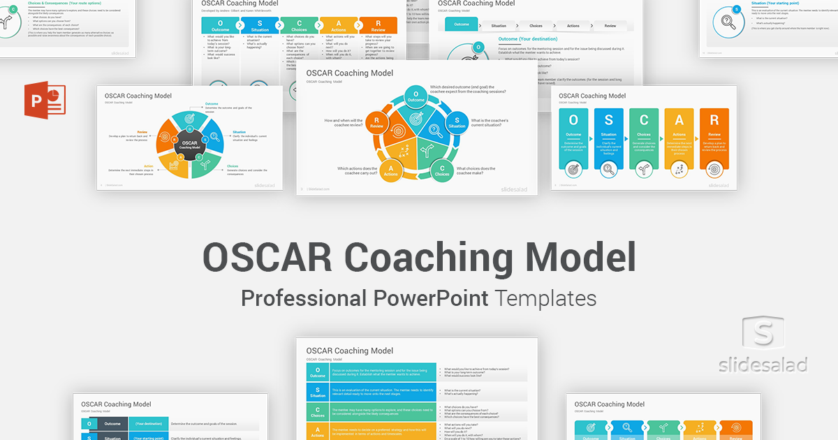 OSCAR Coaching Model PowerPoint Template - SlideSalad OSCAR Coaching Model PowerPoint Template - SlideSalad
