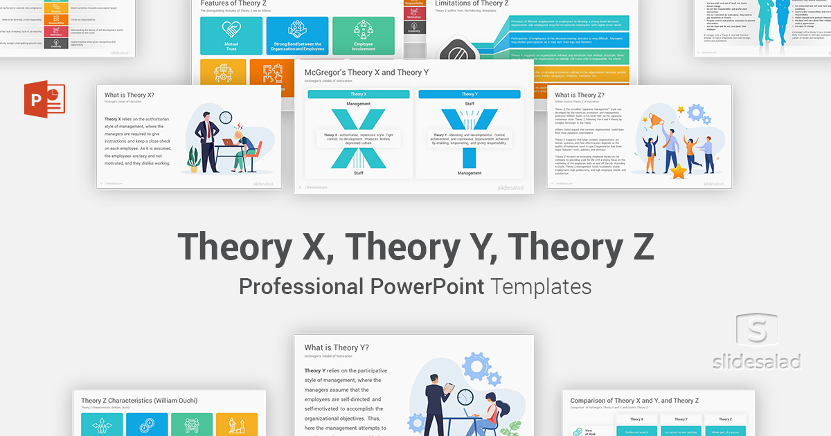 Theory X and Theory Y and Theory Z PowerPoint Template - SlideSalad