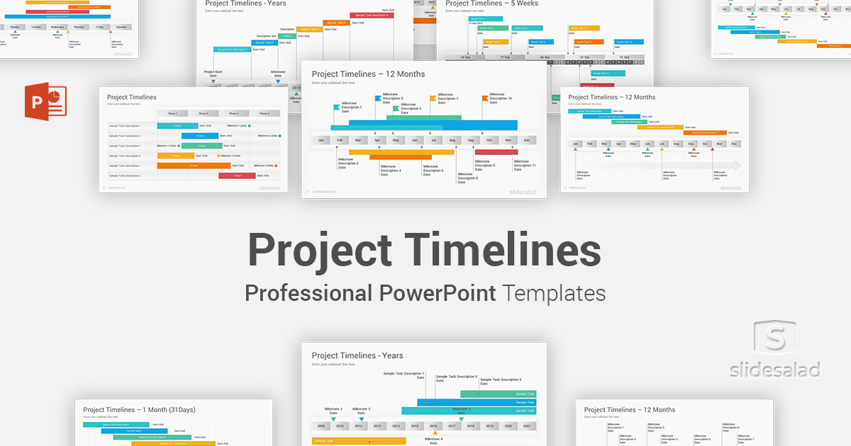 Project Timelines Diagrams PowerPoint Presentation Template