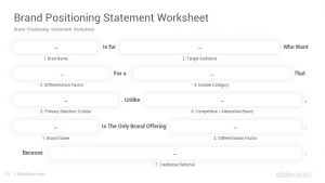 Brand Positioning PowerPoint Template Diagrams - SlideSalad