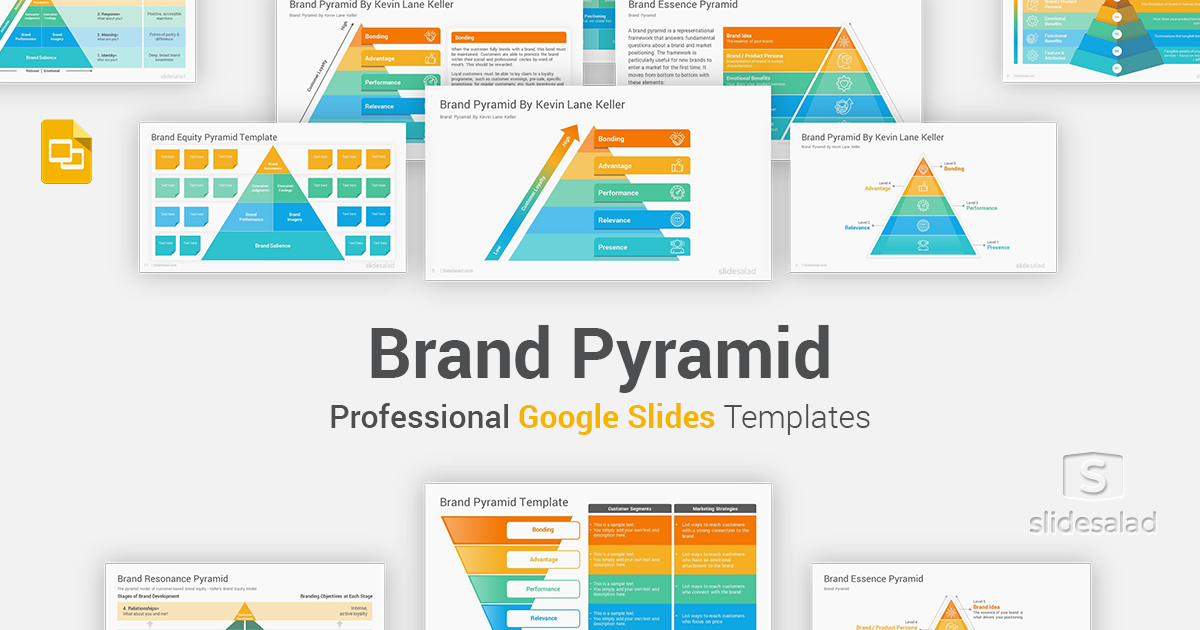 Brand Pyramid Google Slides Template Designs - SlideSalad