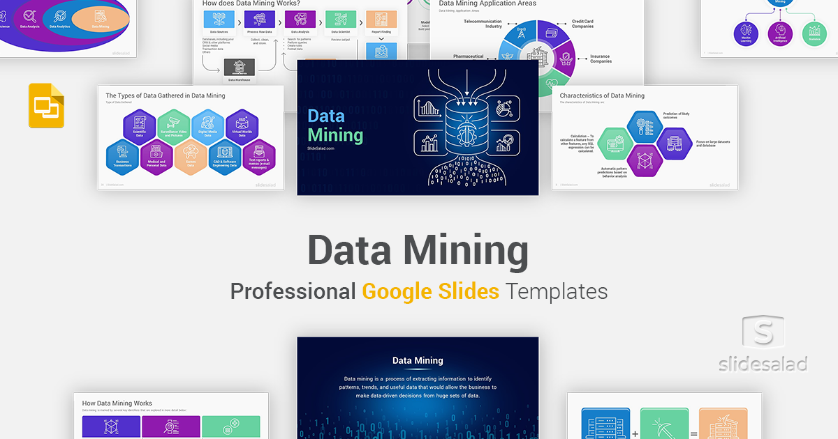 Data Mining Google Slides Template Designs - SlideSalad