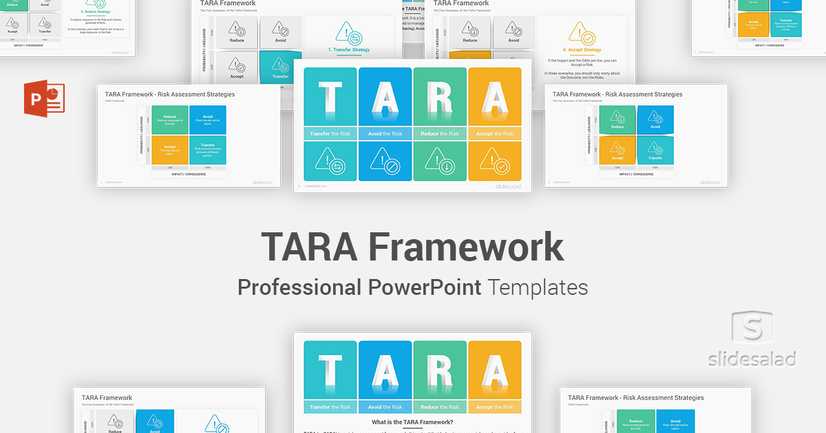 TARA Framework PowerPoint Template Diagrams - SlideSalad
