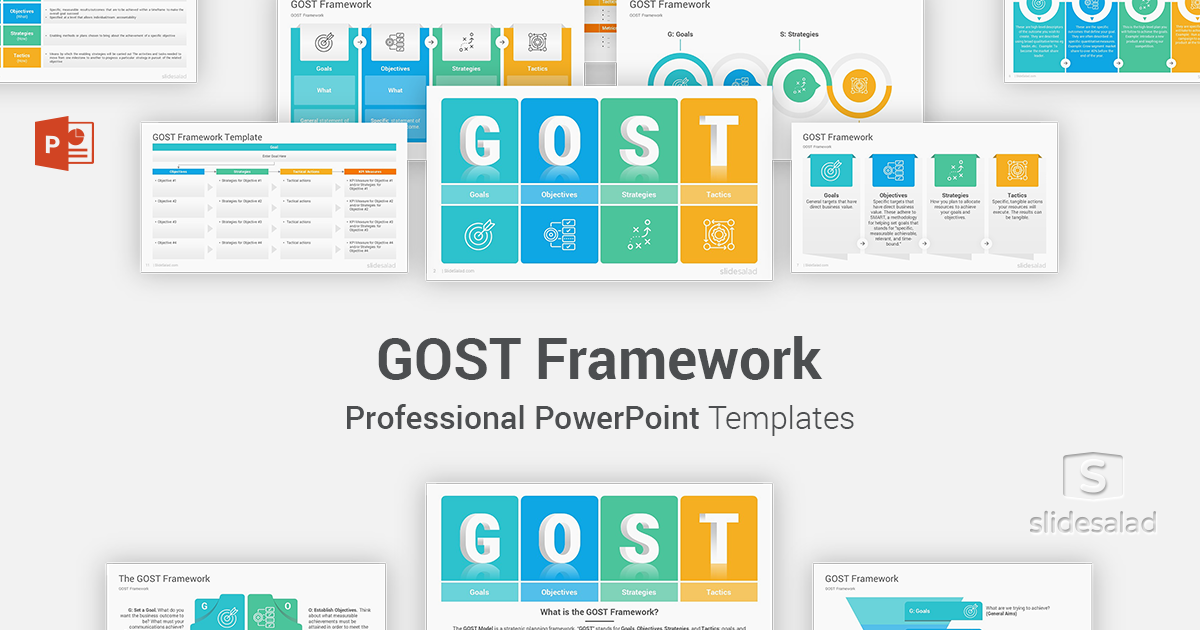 GOST Framework PowerPoint Template Diagrams - SlideSalad