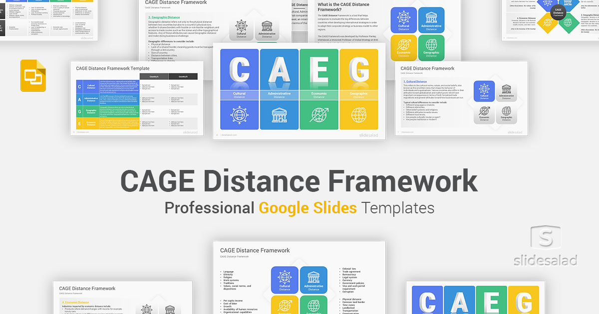 CAGE Distance Framework Google Slides Template Designs - SlideSalad CAGE Distance Framework Google Slides Template Designs - SlideSalad
