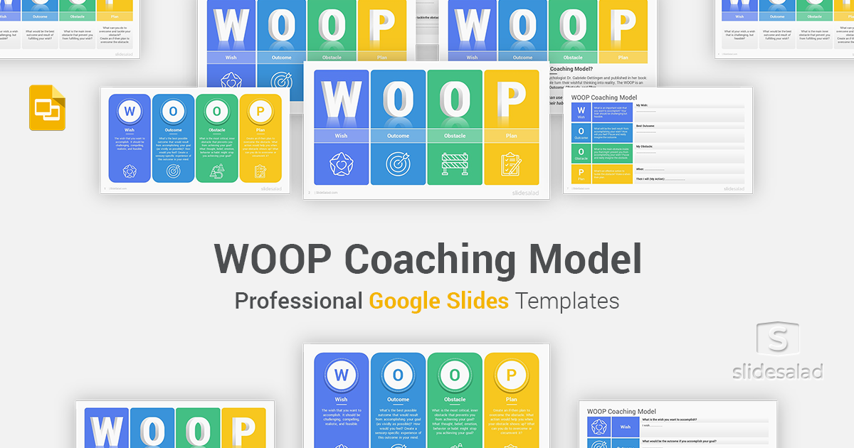WOOP Coaching Model Google Slides Template Designs - SlideSalad