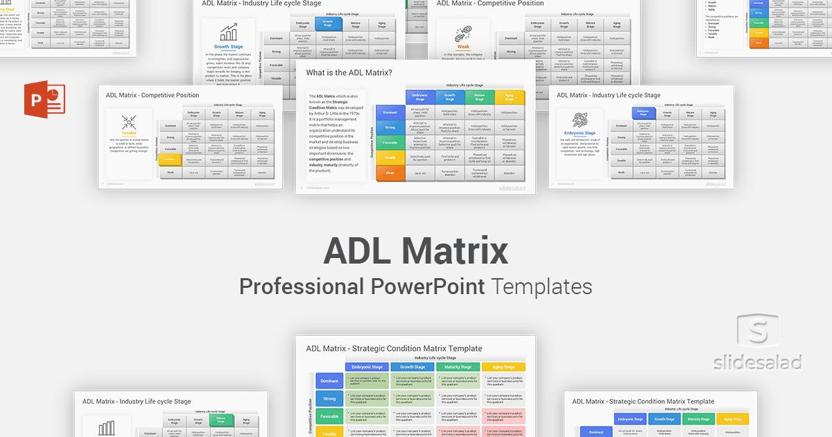 ADL Matrix PowerPoint Template - SlideSalad