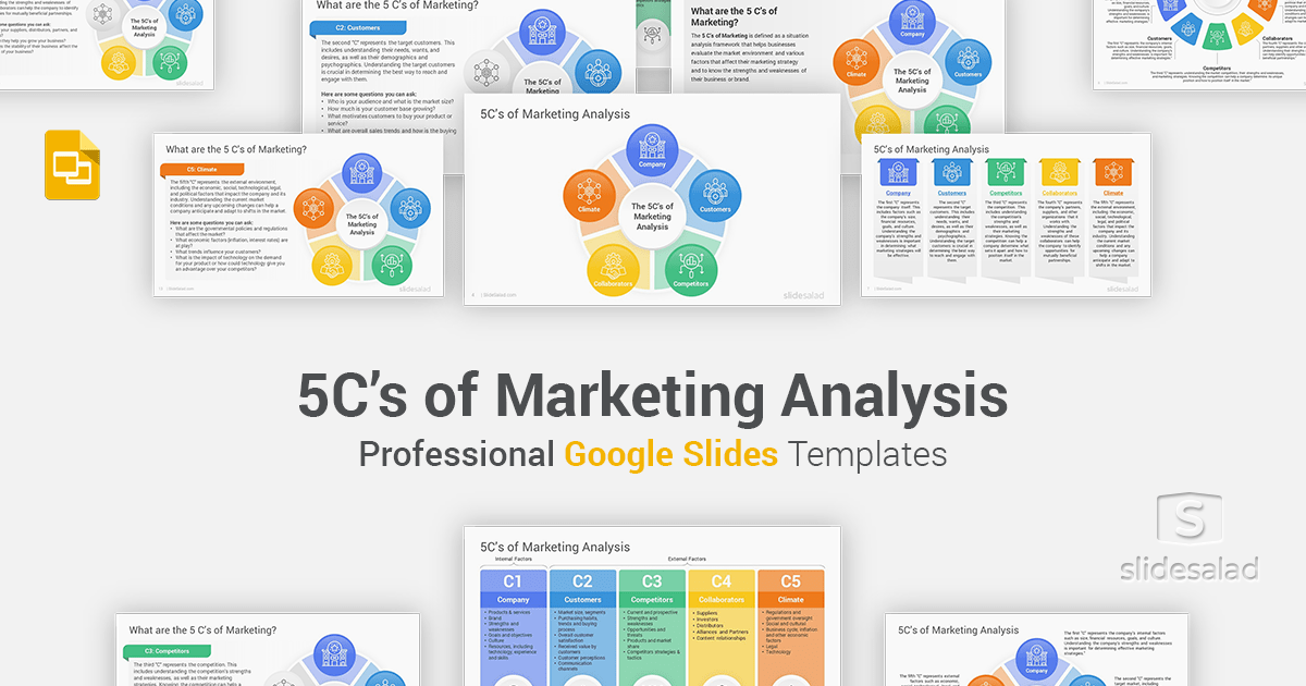 5C’s of Marketing Analysis Google Slides Template - SlideSalad