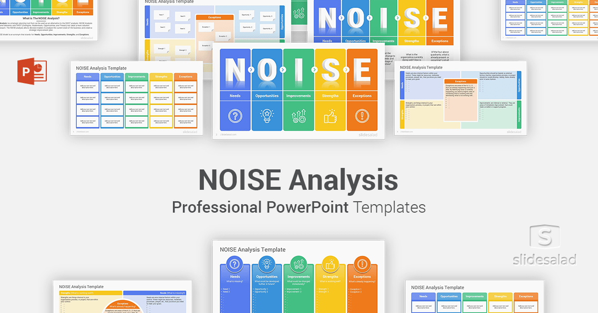 Noise Analysis Powerpoint Template Designs Slidesalad