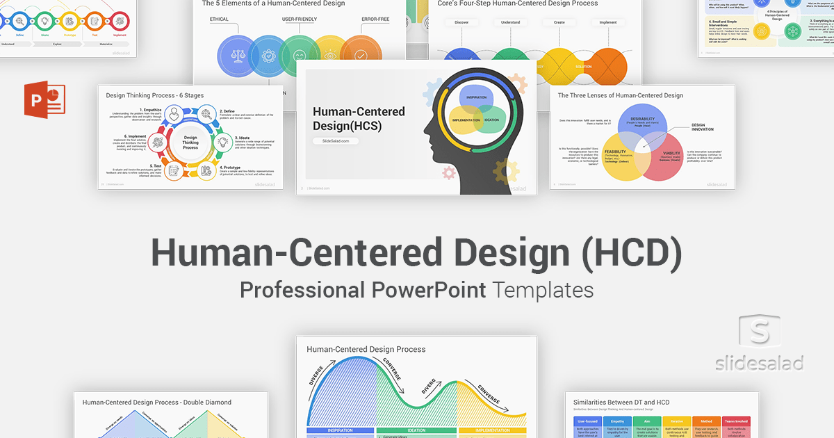 Human-Centered Design PowerPoint Template - SlideSalad