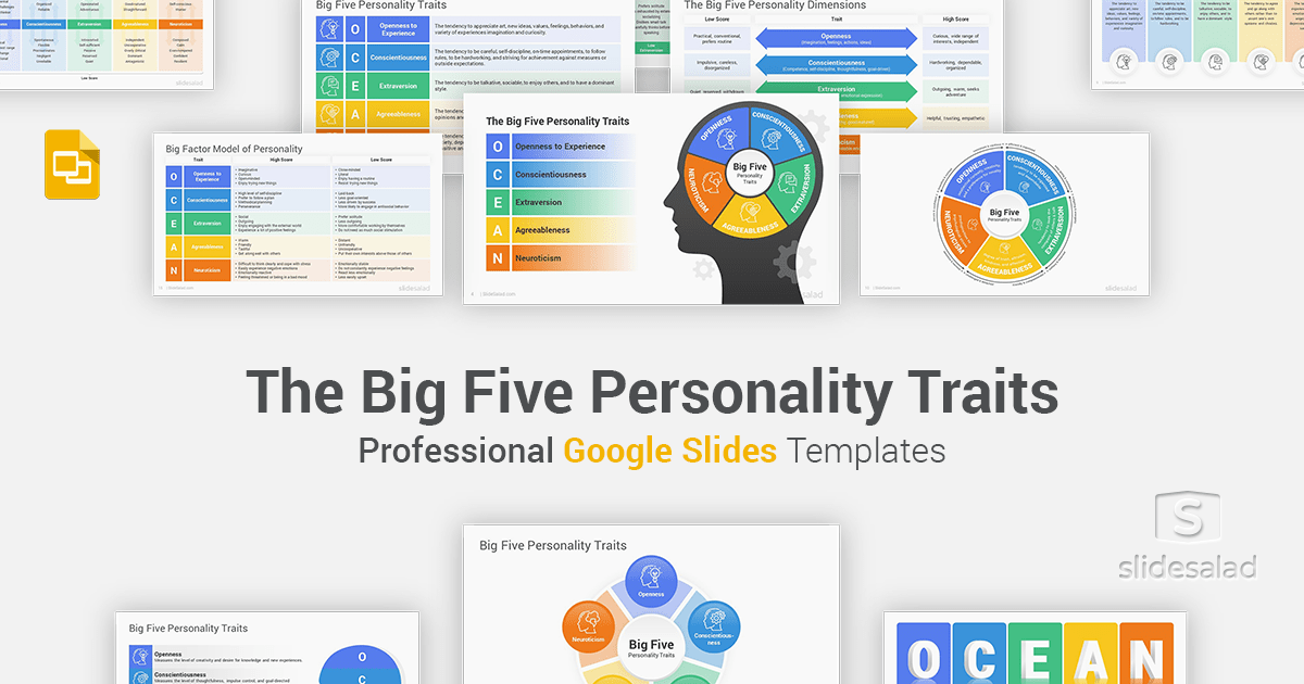 The Big Five Personality Traits Google Slides Template - SlideSalad