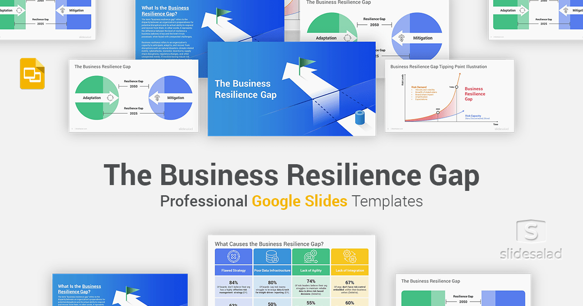 The Business Resilience Gap Google Slides Template - SlideSalad