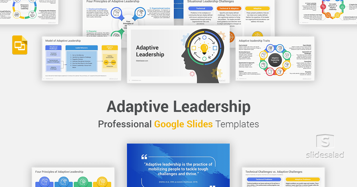 Adaptive Leadership Google Slides Template - SlideSalad