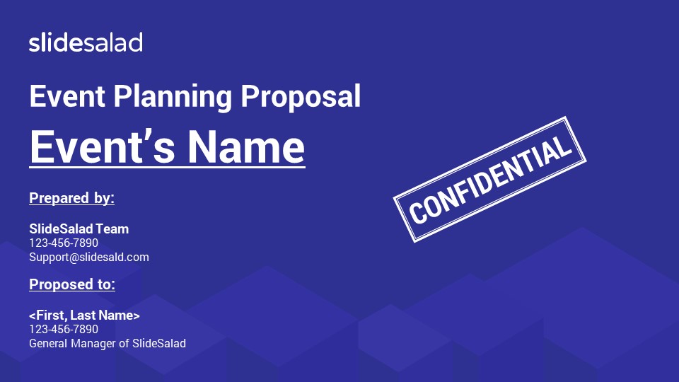 Event Planning Proposal Google Slides Template Designs - SlideSalad