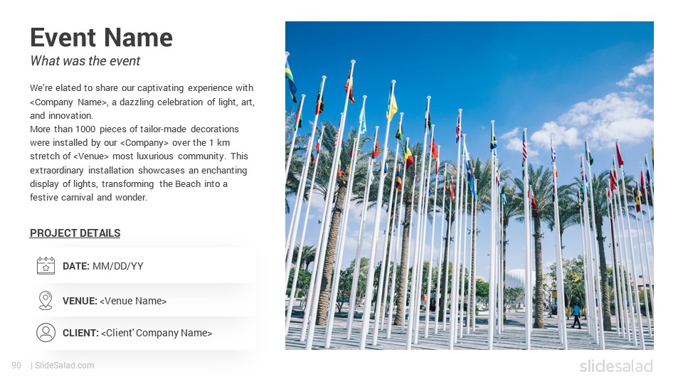 Event Planning Proposal Google Slides Template Designs - SlideSalad