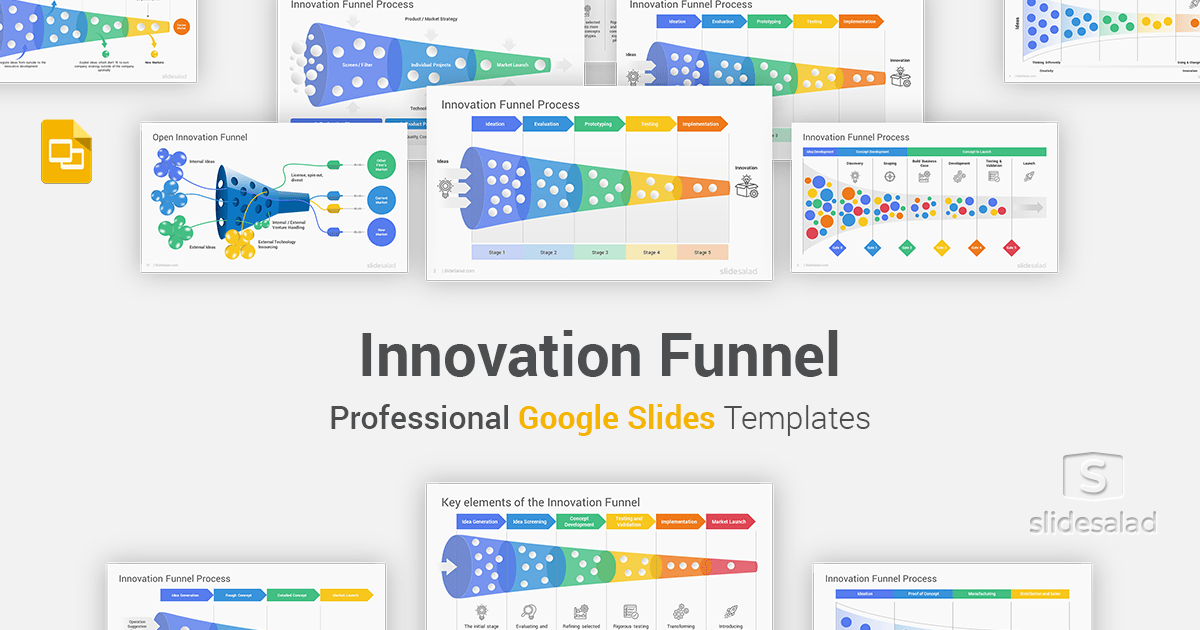 Innovation Funnel Google Slides Template - SlideSalad