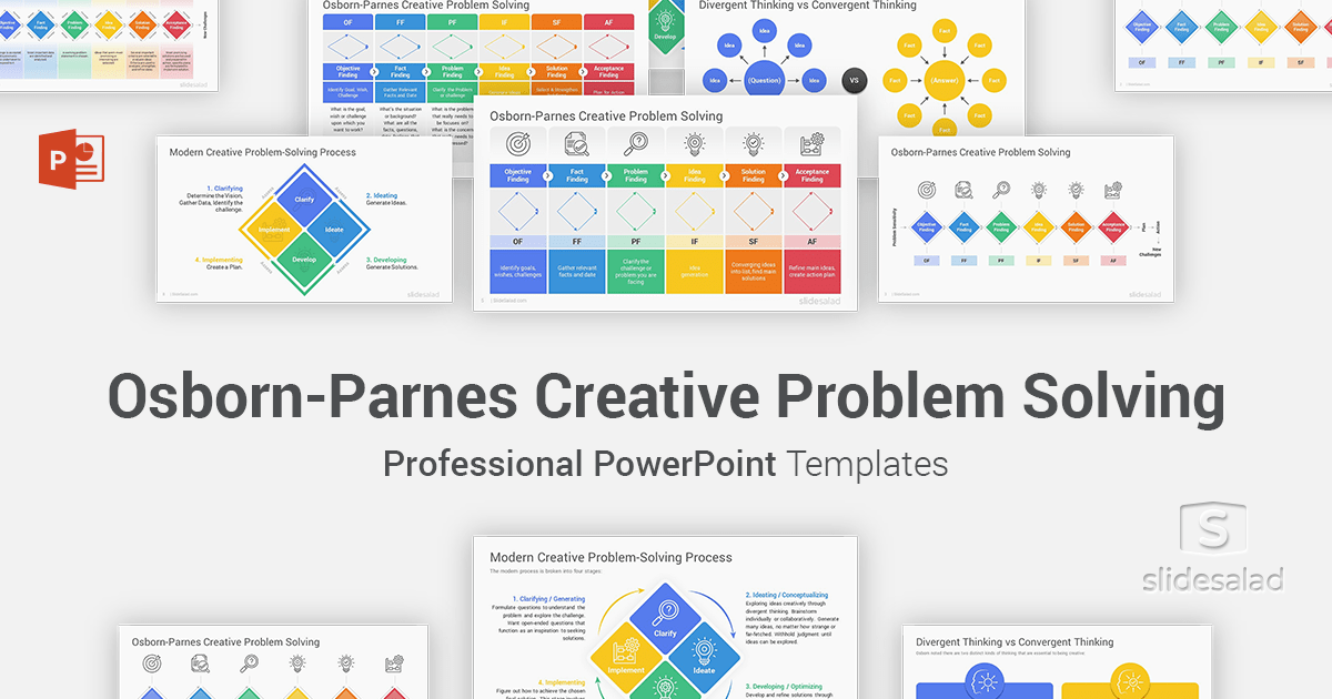 Creative Problem Solving Framework PowerPoint Template - SlideSalad Creative Problem Solving Framework PowerPoint Template - SlideSalad