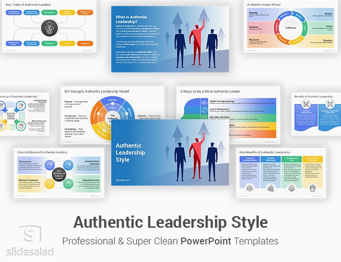 Authentic Leadership Style PowerPoint Template - SlideSalad