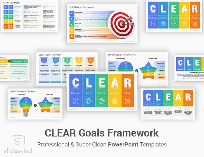 CLEAR Goals PowerPoint Template Designs - SlideSalad