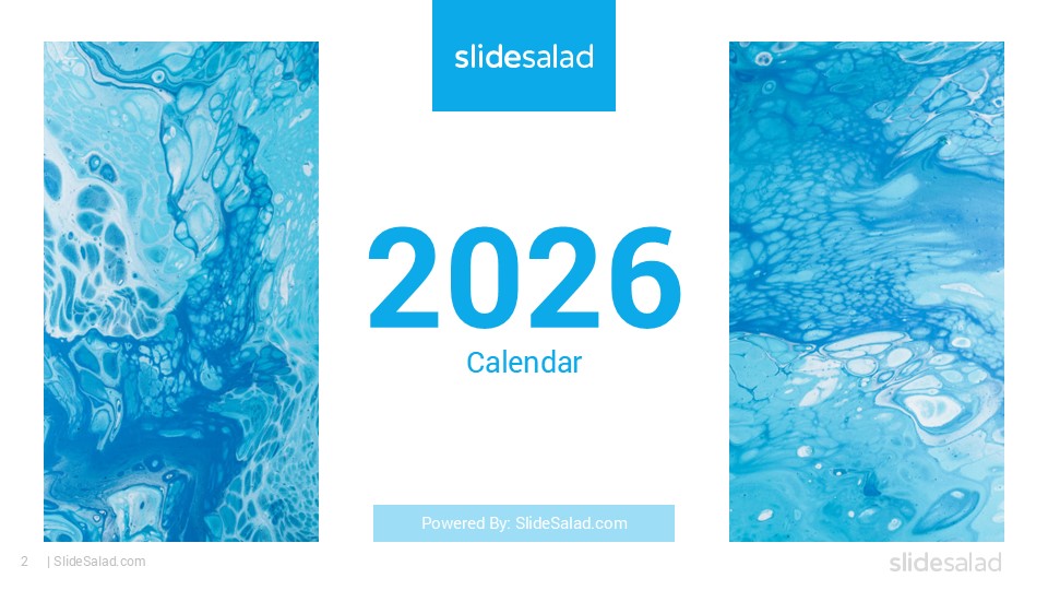 2026 Calendar Google Slides Template Designs - Updated - SlideSalad