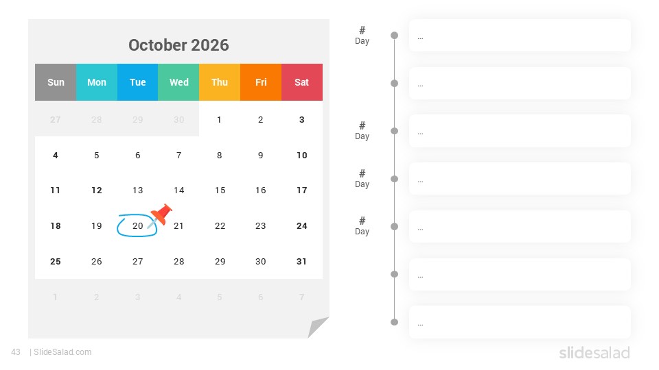 2026 Calendar Google Slides Template Designs - Updated - SlideSalad